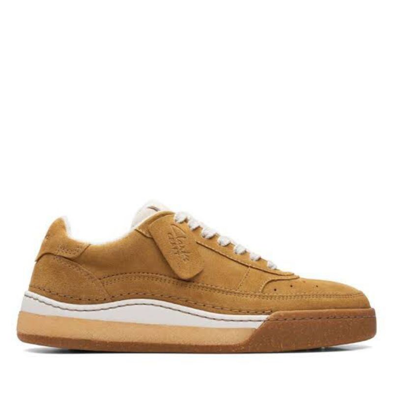 Jual CLARKS Craft Court Lace Oakmoss Suede ORIGINAL 100% | Shopee Indonesia