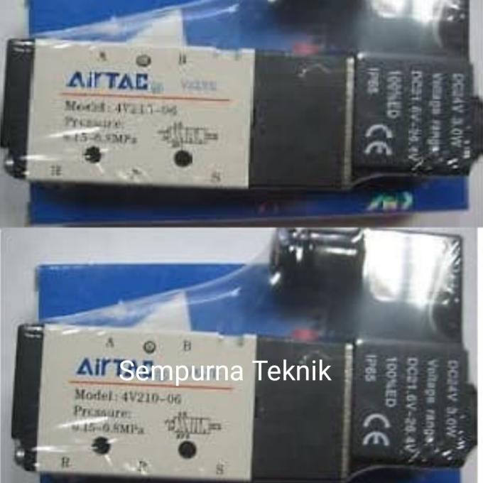 Jual Solenoid Valve 4V210-06 Airtac 220Vac,110Vac,24Vdc | Shopee Indonesia