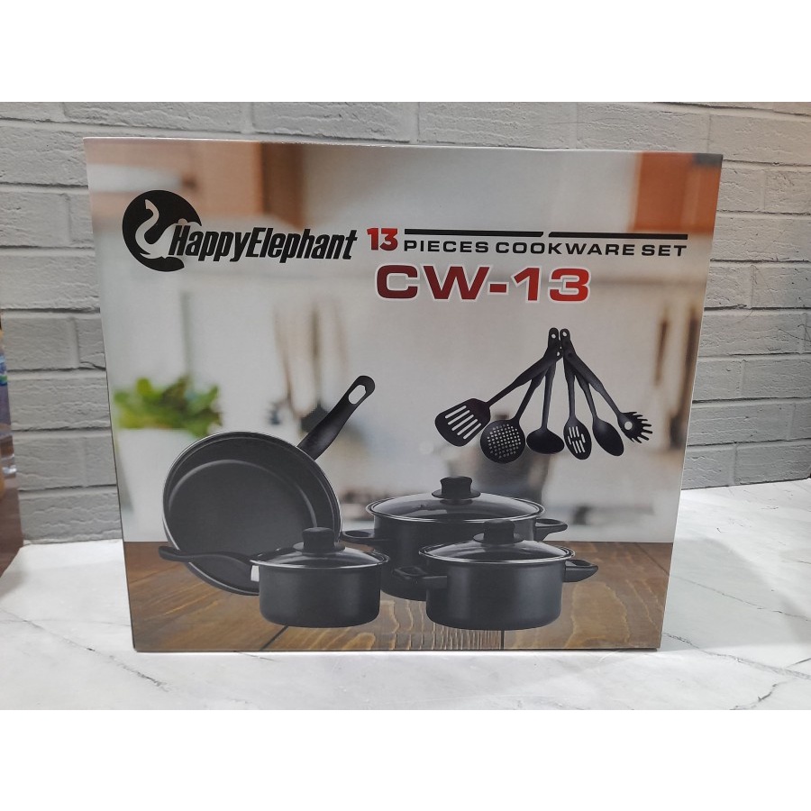 Jual TGM Cookware Set 13 pcs - Panci Set Spatula Teflon All in One ...
