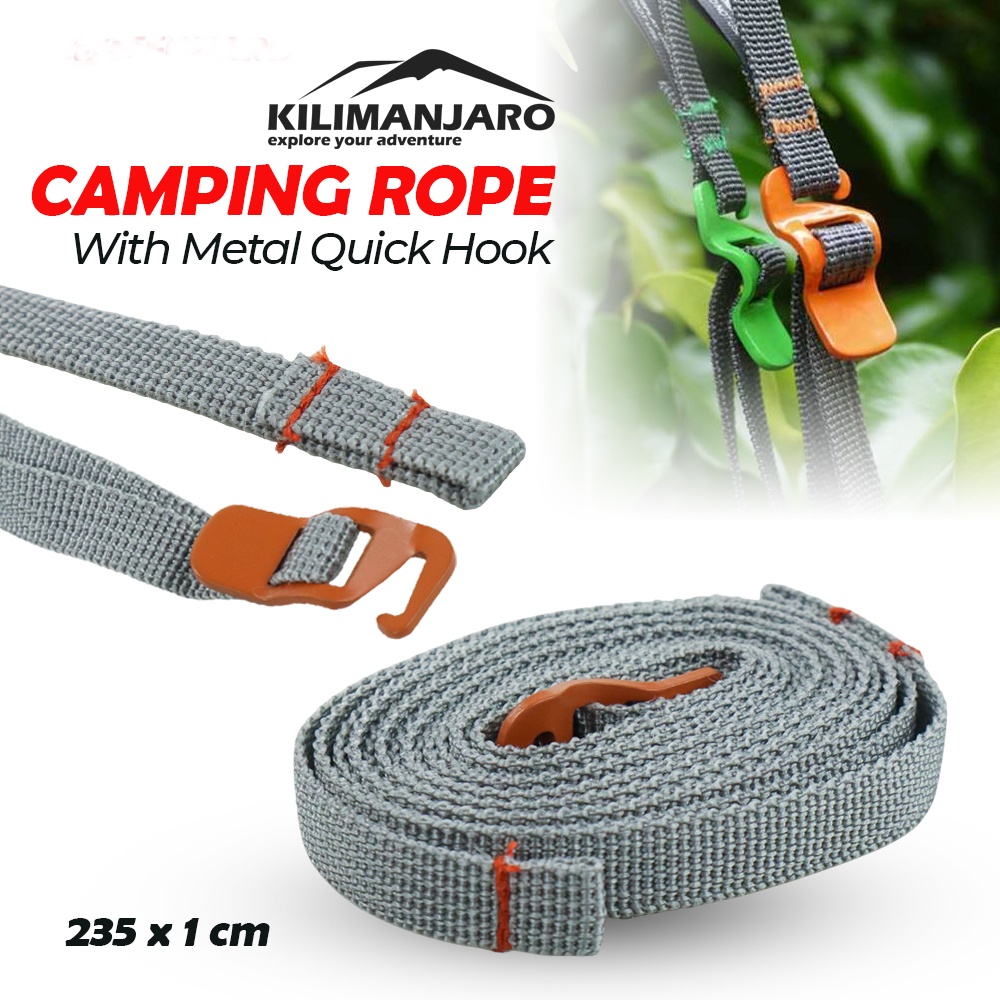 Jual Tali Ikat Barang Motor Roof Rack Mobil - Webbing Strap Metal Hook ...