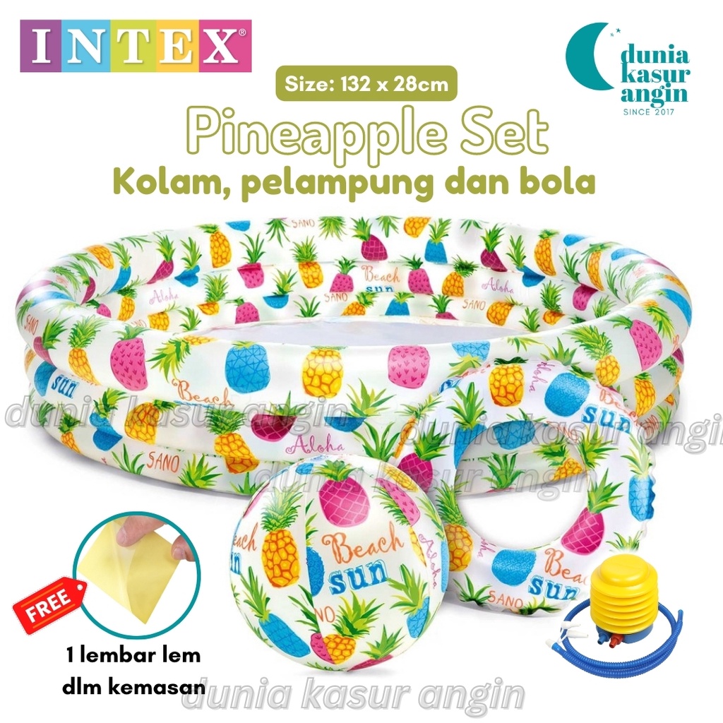 Jual DuniaKasurAngin - Intex Set Kolam Renang + Pelampung + Bola (INTEX ...