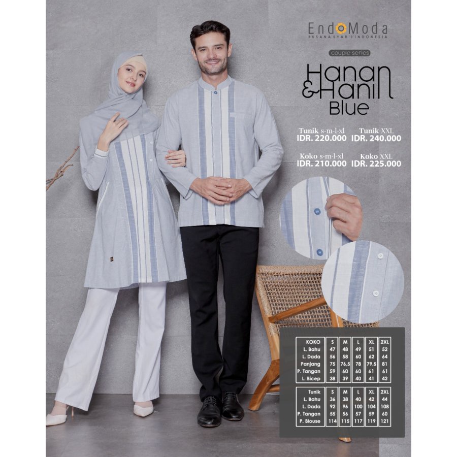 Jual COUPLE HANAN & HANIN BY ENDOMODA | COUPLE TERBARU 2023 | COUPLE ...