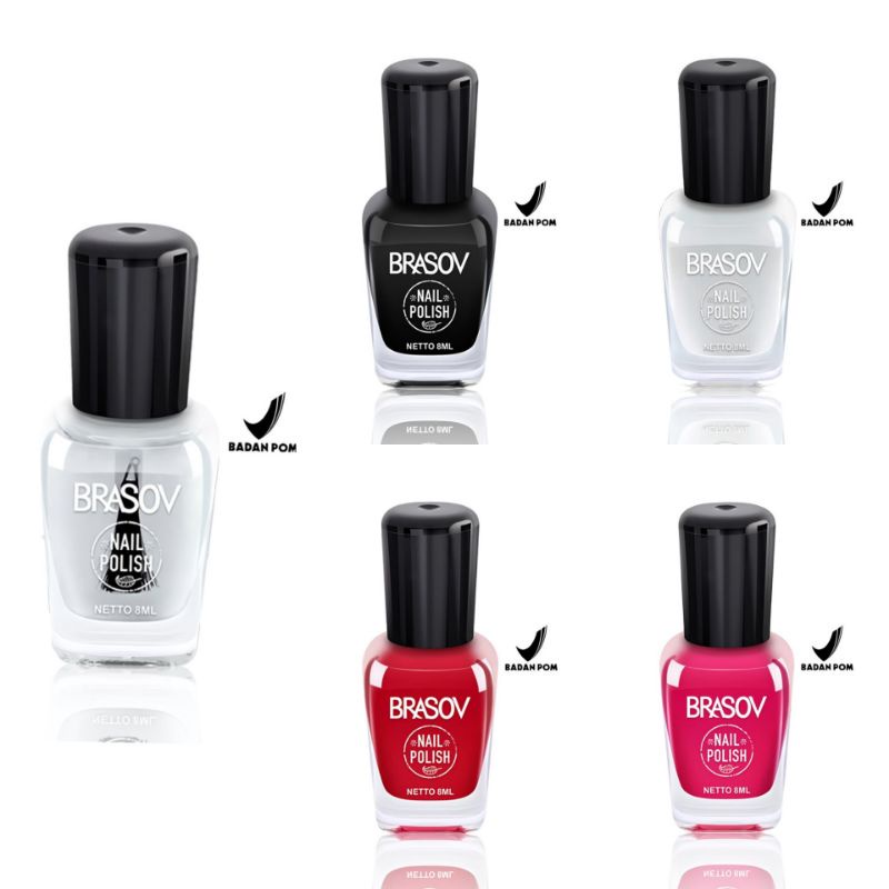 Jual Kutek Brasov BPOM (Bening, Hitam, Merah, Putih, Maroon / Marun ...