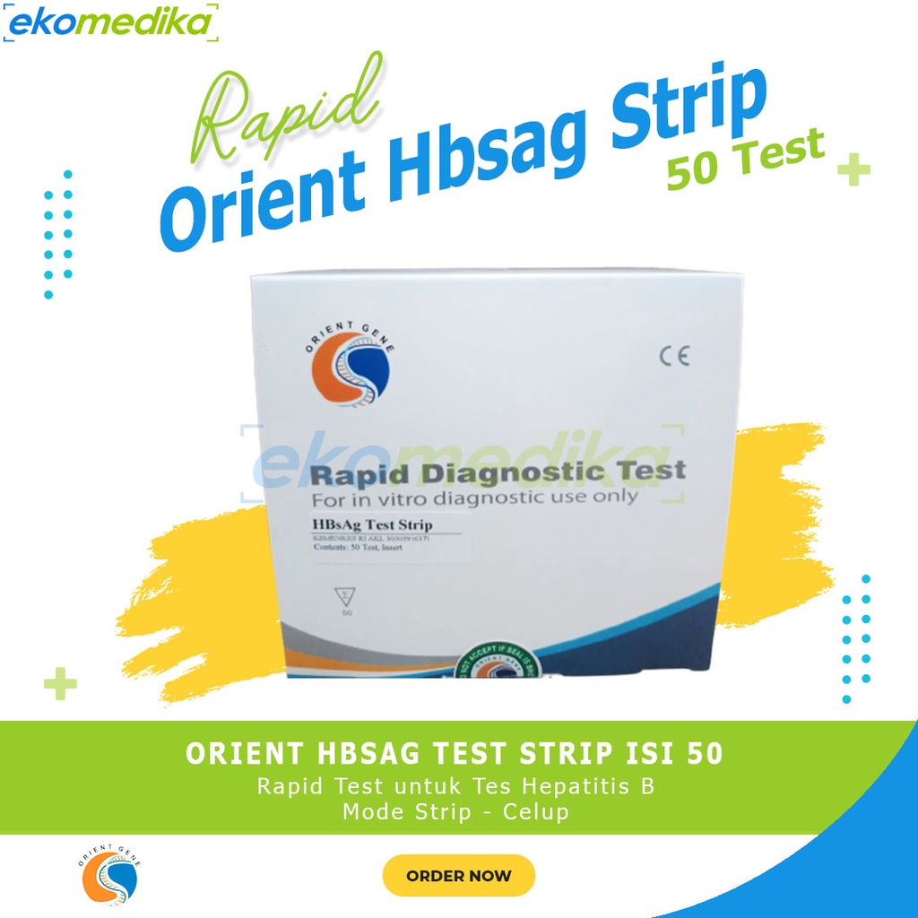 Jual Hbsag Strip ORIENT GENE Hbsag Strip isi 50 / Rapid Test Hbsag ...