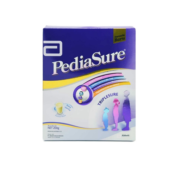 Jual PEDIASURE TRIPLESURE VANILA BOX 200 GRAM | Shopee Indonesia