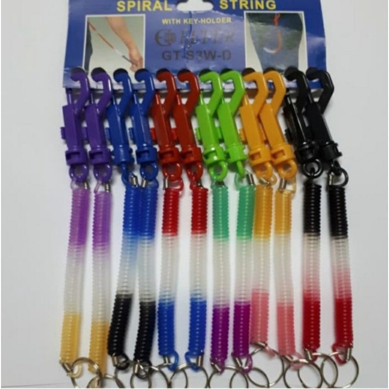 Jual GANTUNGAN KUNCI SPIRAL ( 12 PCS ) | Shopee Indonesia