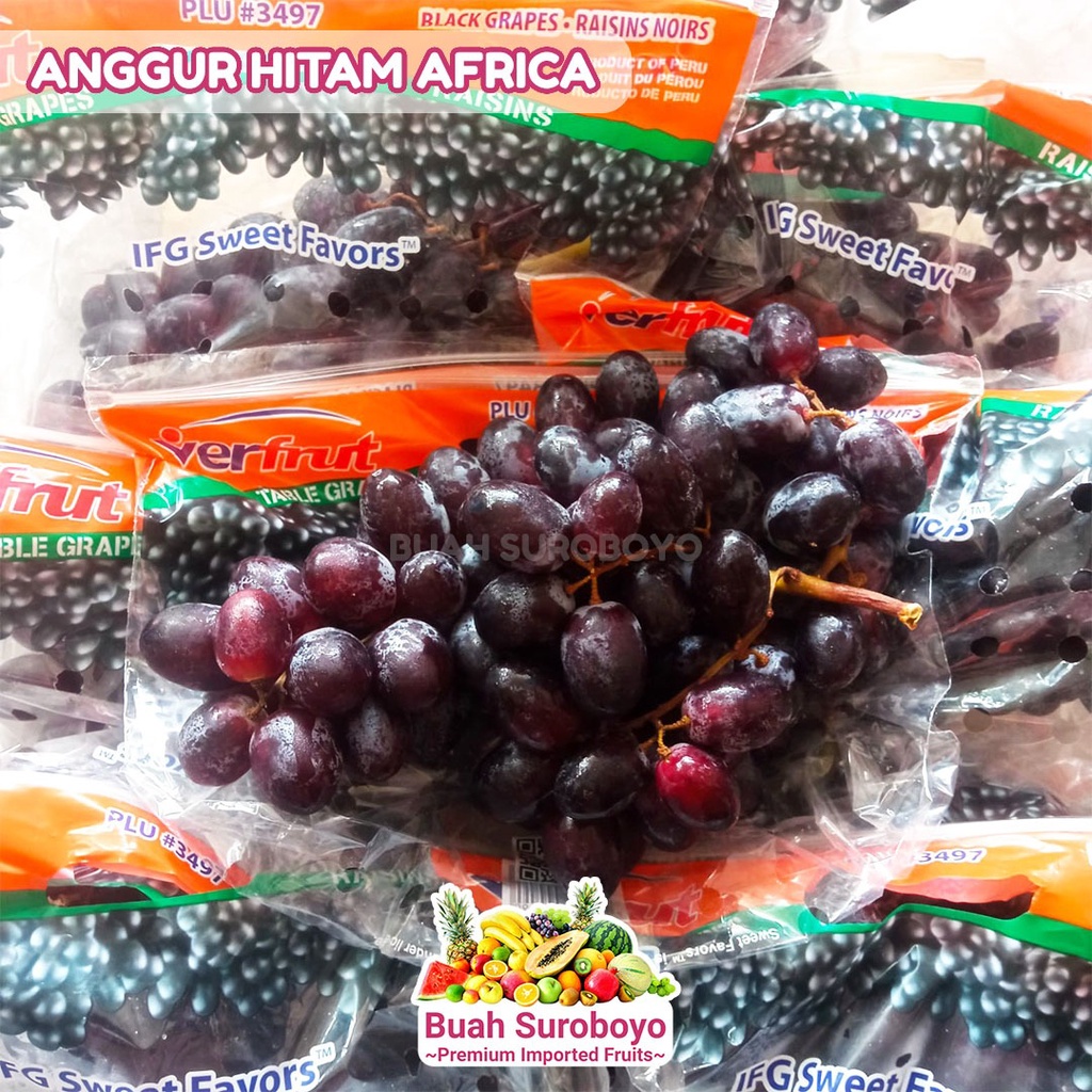 Jual Anggur Hitam Afrika (Tanpa Biji) | Shopee Indonesia