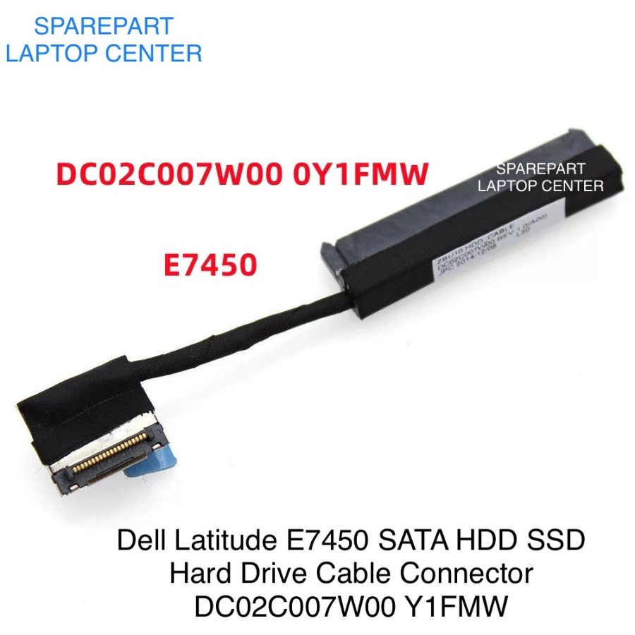 Jual Socket Sata HDD Connector Cable Dell Latitude E7450 DC02C007W00 ...