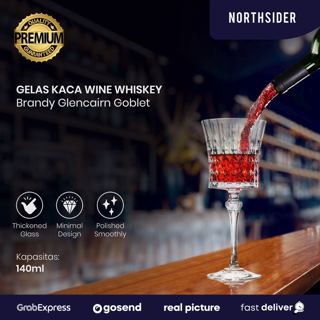 Jual Gelas kaca wine whisky Risorante Toscano crystal diamond 07 ...
