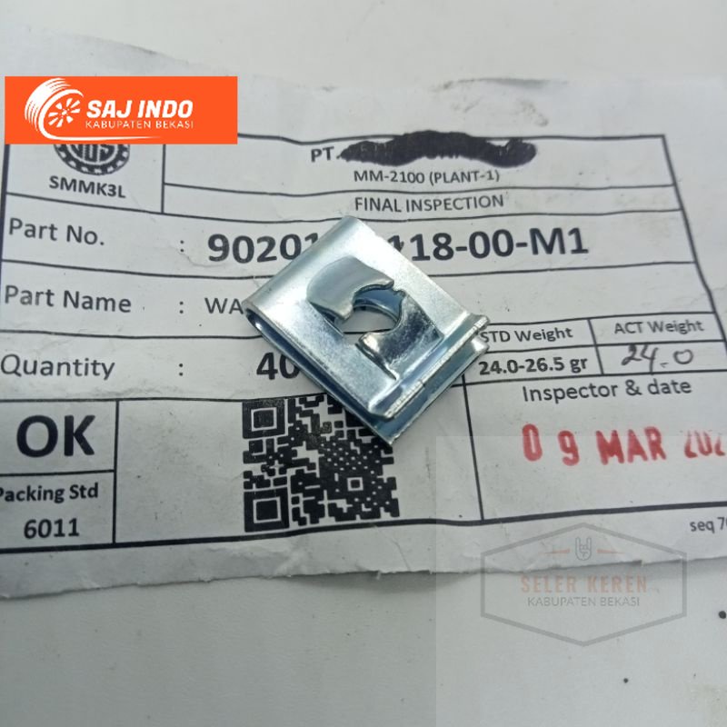 Jual SAJindo PLAT KLIP M5 ORIGINAL PLAT SPIT BAUT SCRUP M5 | Shopee ...