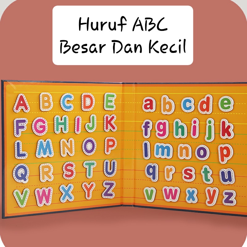 Jual [BOS](PUZMAGNETBUKU-ABC)Puzzle Buku Magnetic ABC Besar Dan Kecil ...