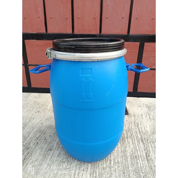 Jual Drum plastik/Tong biru ukuran 30liter full set BARU | Shopee Indonesia