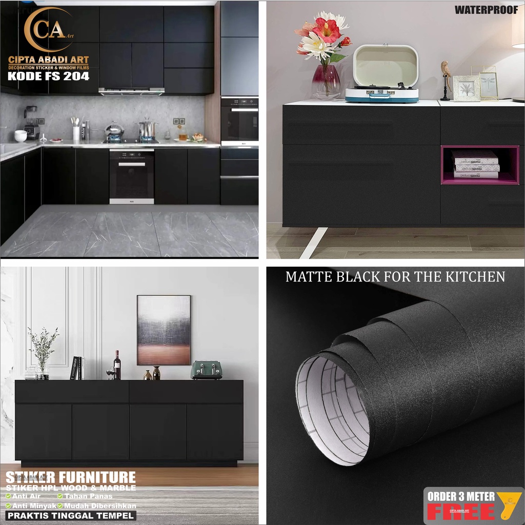 Jual PVC SHEET Stiker Furniture Lemari Meja Kitchen Set Kaca Anti Air ...