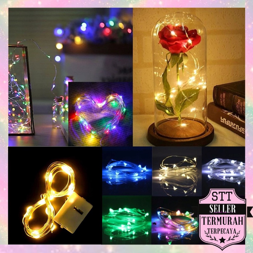 Jual STT Lampu Tumblr Kawat Mini 1 Meter Lampu Hias Dekorasi Gift Box ...