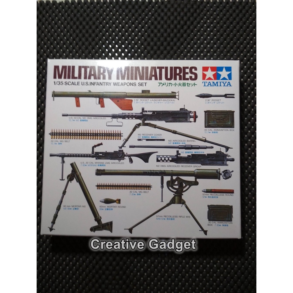 Jual US Infantry Weapons Set with Ammo - Model Kit Tamiya 1/35 - U.S. Weapon WW2 | Shopee Indonesia