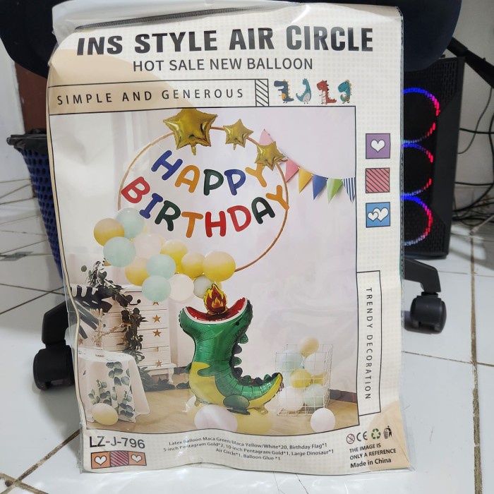 Jual Standing Tiang Dekorasi Balon Bulat / Standing Balon Tema Dino J ...