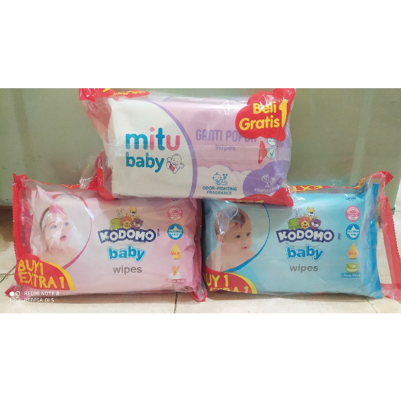 Jual Tisu basah Kodomo/ mitu 50 sheet(2 pack) | Shopee Indonesia