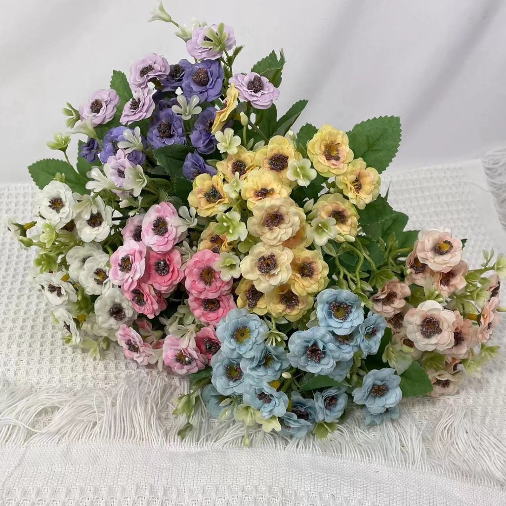 Jual Mawar Multiflora Rose Fwr Bunga Plastik Hias Bunga Artificial ...