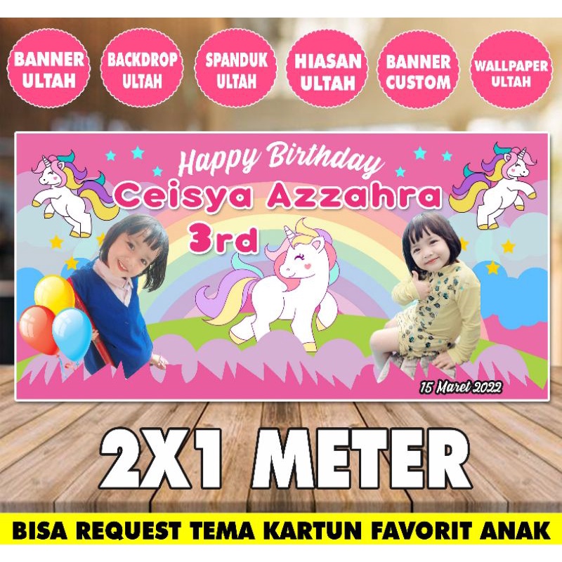 Jual Banner ulang tahun 2x1 meter | Shopee Indonesia