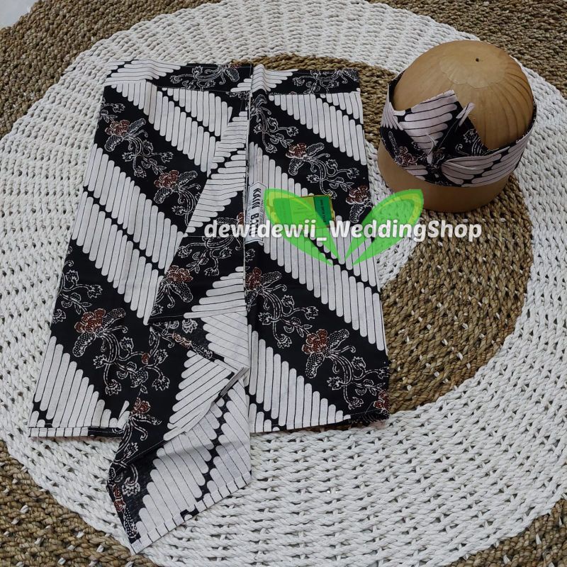Jual [1 Set] Sapit Urang + Udeng Instan || Motif Lereng Kembang ...