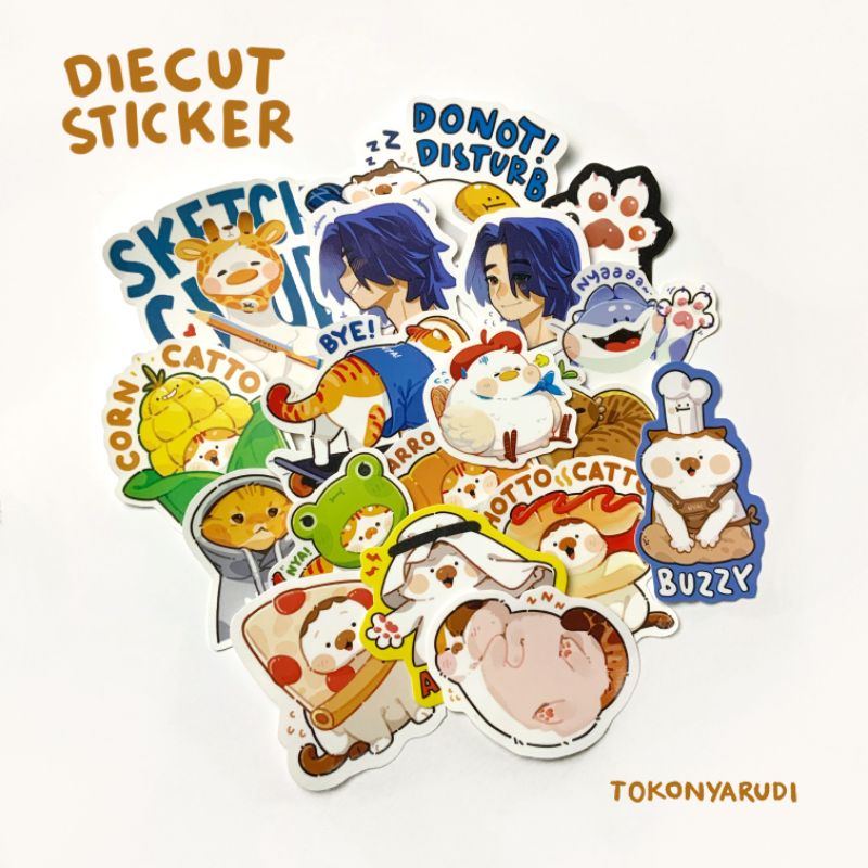 Jual cute die cut sticker l by rudi | Shopee Indonesia
