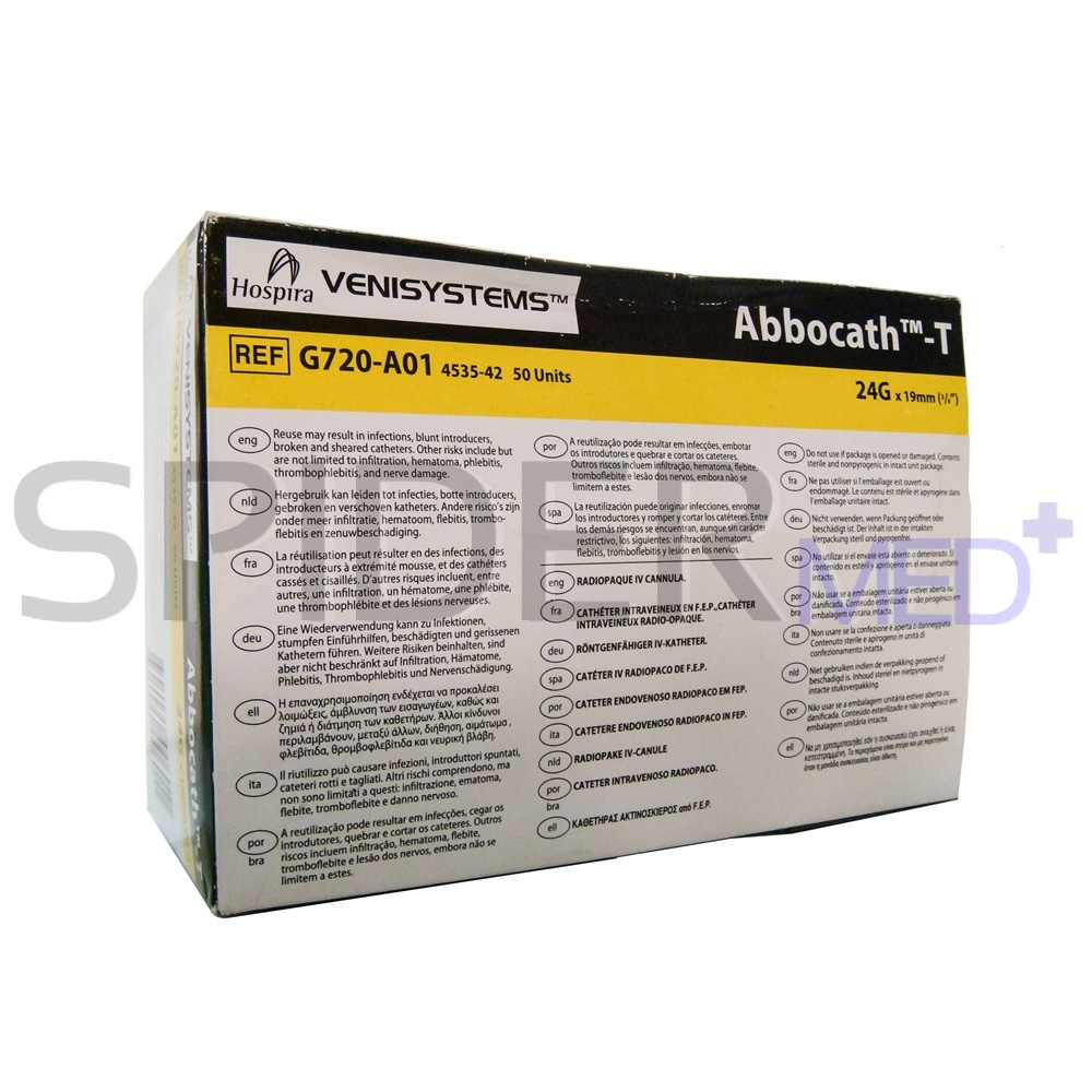 Jual I.V Cannula Venisystems Abbocath 24G / Kateter Intravena Canula ...