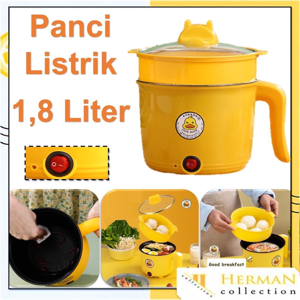 Jual HC Panci Listrik Karakter Serbaguna 1.8 Liter Electric Cooking Pot ...
