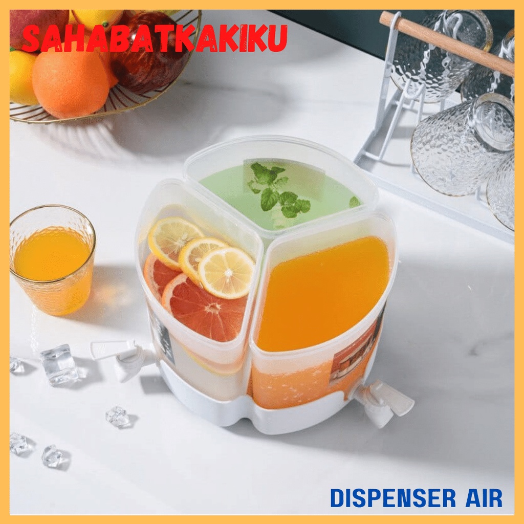 Jual Dispenser Juice 3 Kran Water Dispenser 3in1 Putar 360° / Dispenser ...