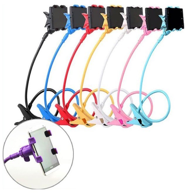 Jual COD Joy Mart Stand Holder Jepit Lazypod holder model handphone ...