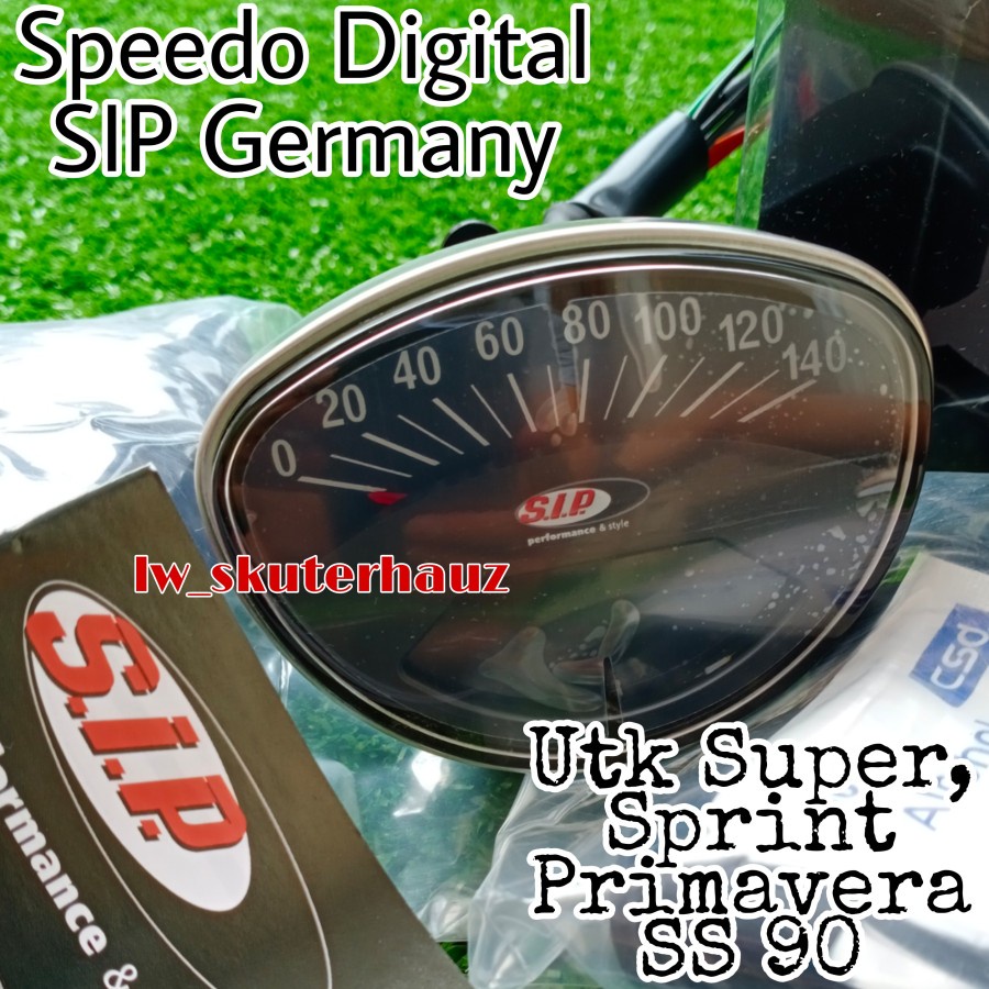 Jual Speedo Digital Vespa SIP Scootershop GERMANY utk Sprint Super ET3 ...