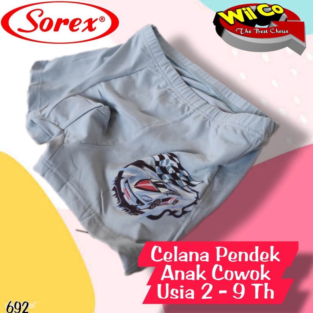 Jual K692 (Harga Satuan) Sorex Kids Celana Pendek Boxer Anak Laki-laki, Boxer Anak Laki Size S M ...