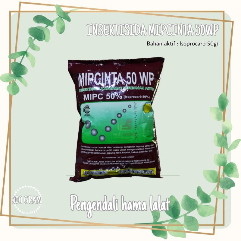 Jual Insektisida Mipcinta Karbamat MIP CINTA 50WP 500gr Petrokimia ...