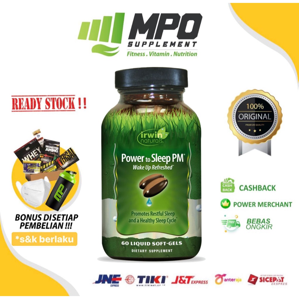 Jual Irwin Naturals Power to Sleep PM (60 softgels) Melatonin Obat Tidur Sleep Cycle | Shopee ...