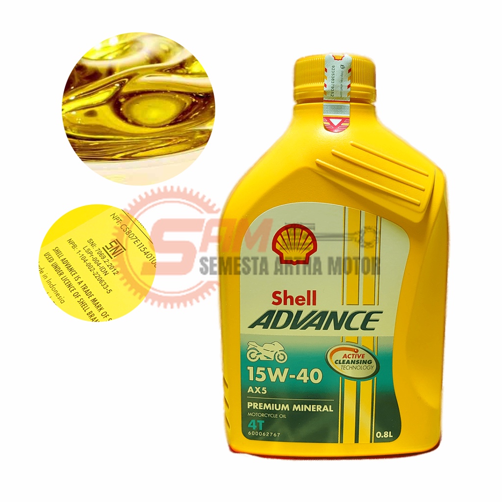 Jual Oli Shell Advance AX5 15w40 Premium Mineral Motor Supra MX Jupiter ...