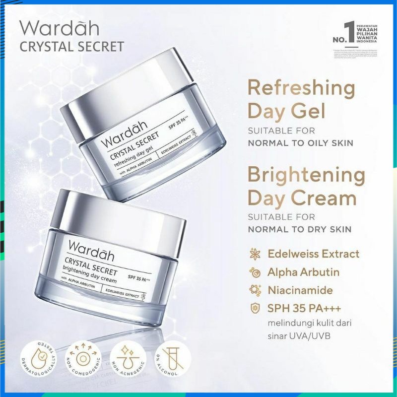 Jual Wardah - Crystal Secret Brightening Day Cream 30g | Shopee Indonesia