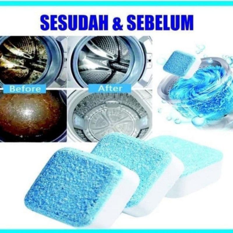Jual Tablet Pembersih Mesin Cuci Penghilang Bau dan Anti Bakteri Deep ...