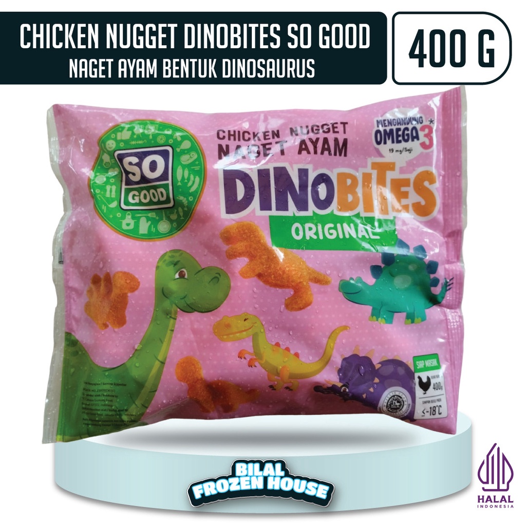 Jual So Good Chicken Nugget Dinobites Original 400gr - Nugget Ayam ...