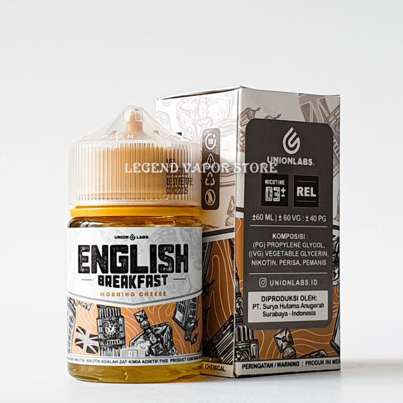 Jual FREEBASE - LIQUID ENGLISH BREAKFAST Morning Cheese 60ML AUTHENTIC ...