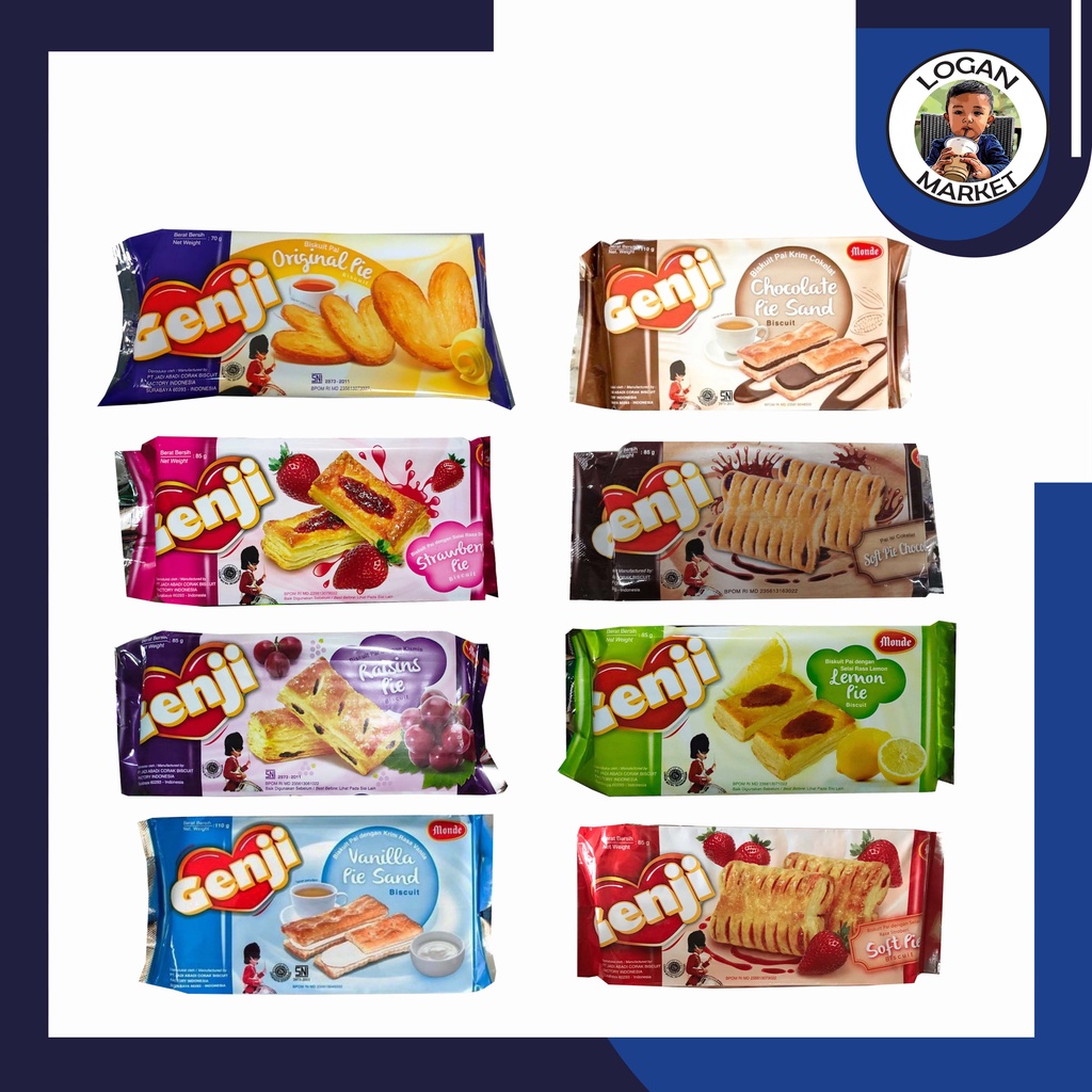 Jual Monde Genji Pie Soft Pie 70gr n 85gr Sand Pie 110gr All Variant | Shopee Indonesia