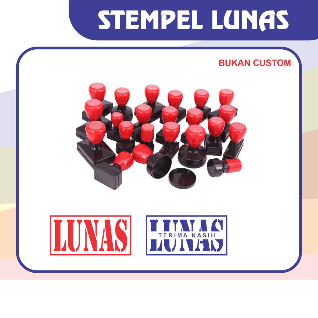 Jual STEMPEL LUNAS ukuran 2243 Bukan Custom | Shopee Indonesia