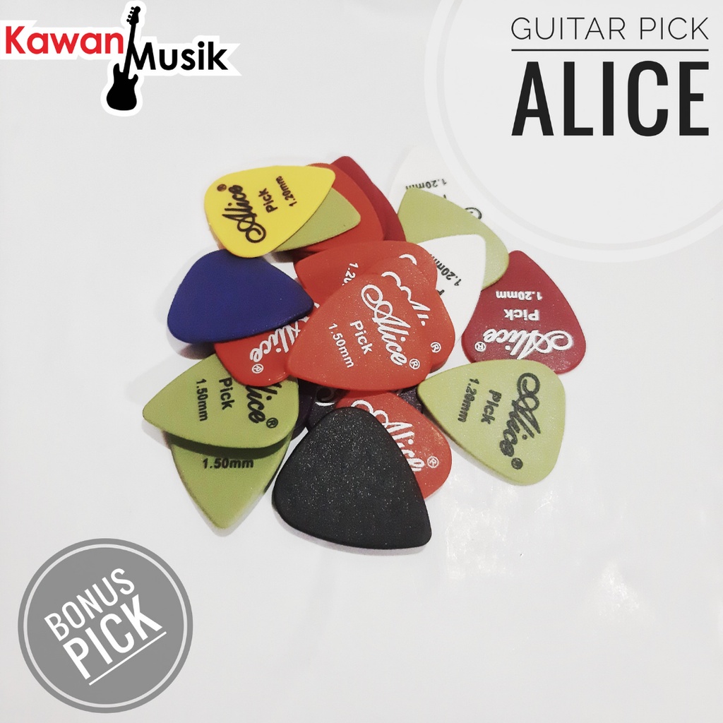 Jual Pik Gitar Alice - Pick Guitar Alice Satuan Ketebalan 1,5mm Dan 1 ...