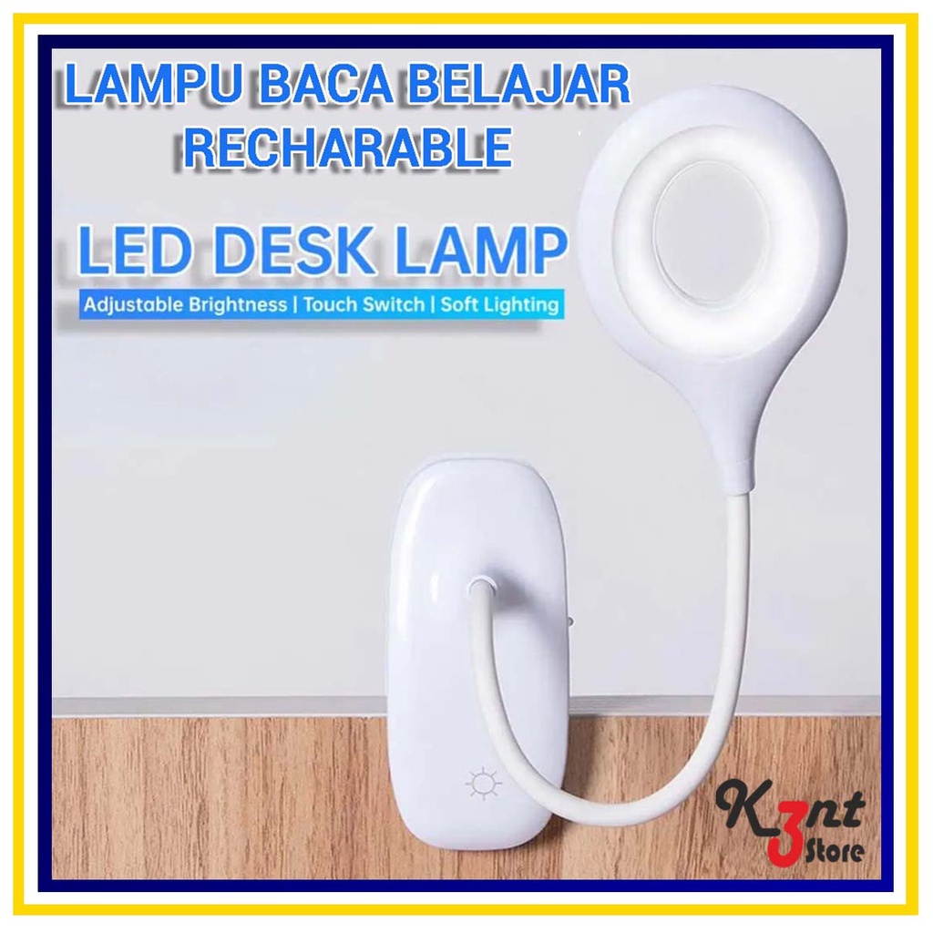 Jual Lampu Meja Baca Belajar Jepit Nighr Light LED Circle Light Clip ...