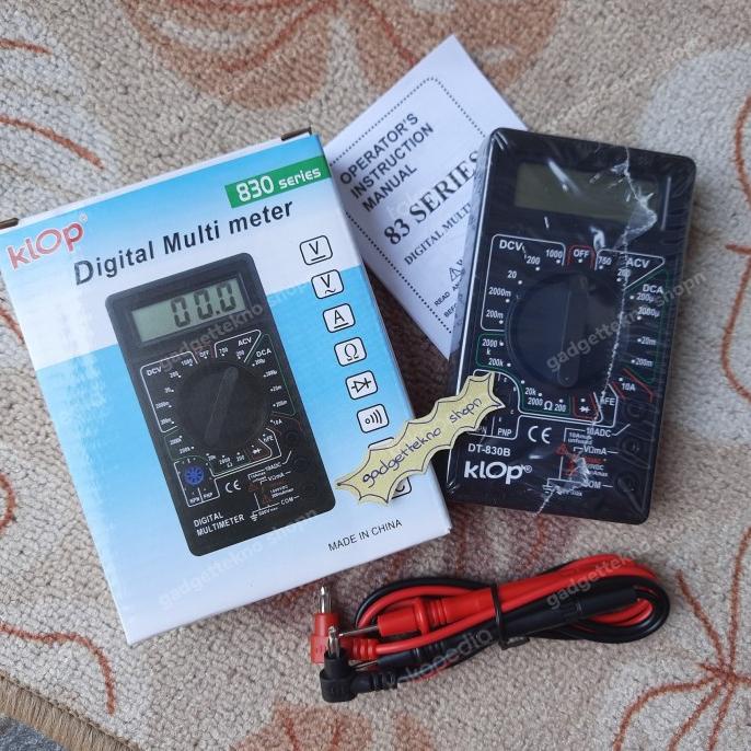 Jual MULTITESTER DIGITAL / MULTIMETER DIGITAL DT830B | Shopee Indonesia