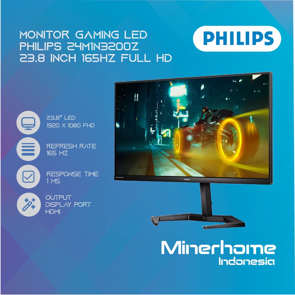 Jual Monitor Gaming LED Philips 24M1N3200Z 23.8 inch 165Hz Full HD ...