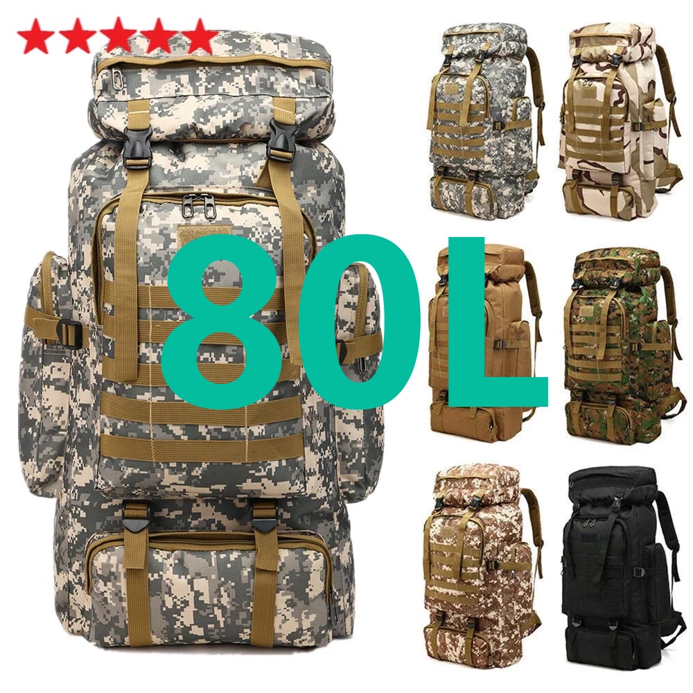 Jual 【80L】TAS RANSEL GUNUNG CARRIER DAN TAS PENDAKI CAMPING Punggung ...