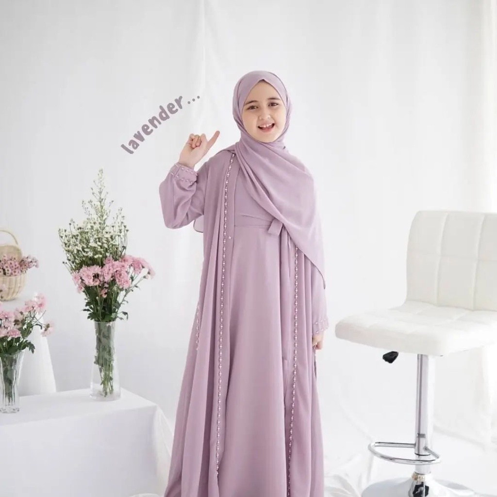 Jual Gamis Abaya Anak Umur 6 7 8 9 10 11 12 Tahun / Aylin Abaya Anak ...