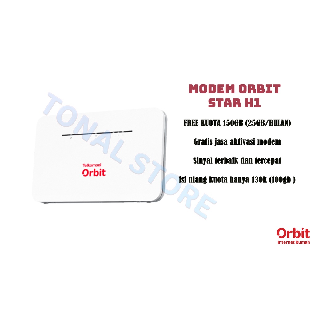 Jual MODEM WIFI TELKOMSEL ORBIT STAR H1 4G MERK HKM | Shopee Indonesia