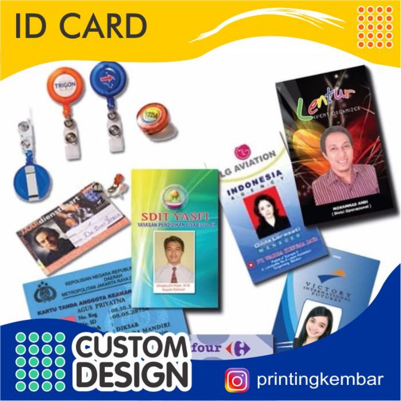 Jual ID CARD PVC KOMPLIT CUSTOM | Shopee Indonesia