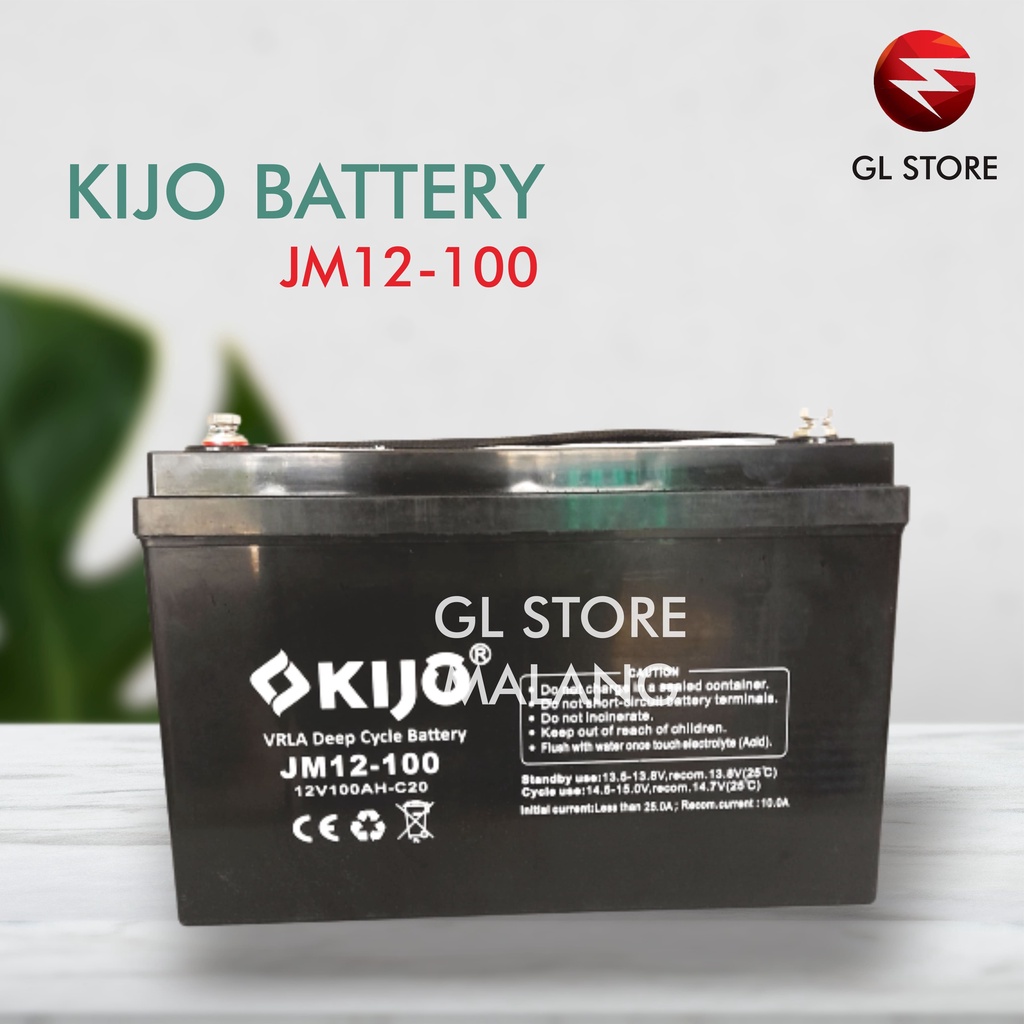 Jual AKI BATTERY VRLA KIJO 12V 100AH DEEPCYCLE - UPS, SOLAR CELL, DLL ...
