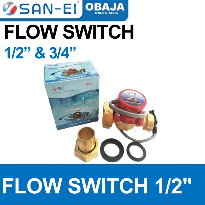 Jual Flow Switch 1-1/2" & 3/4" San Ei/Otomatis Pompa Booster/Brass Switch | Shopee Indonesia